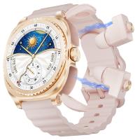 China 2-in-1 Smart Watch with TWS Earbuds 300mAh Battery Silica Gel Band CE Certified for sale