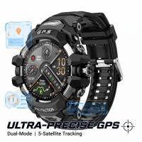 China GPS Sports Smart Watch Offline Map 2GB 10ATM Waterproof Compass 1.43