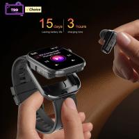 China T99 TWS Smart Watch Wireless Earbuds BT5.0 Bluetooth Call IP67 Waterproof  300mAh for sale