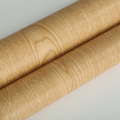 China Self-Adhesive PVC Wallpaper Wood Grain Waterproof 1.22x10M for sale