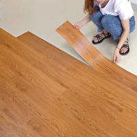 China Wood Design Self Adhesive Vinyl Flooring with 1.5mm Thickness and 152.4*914.4mm Size for Home Office for sale