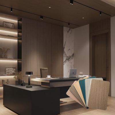 China Modern High Quality Waterproof PVC Bamboo Charcoal Board Wooden Wall Panel for Hotel Living Rooms  for Interior Walls for sale