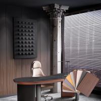 China Wooden Flexible Tambour Slat Panels High Quality Wood Wall Panels for Interior Wall Covering Cabinet Doors Wood 3D Tambour Panel for sale