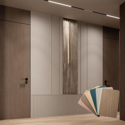 China Free Sample Wooden Flexible Tambour Slat Panels Wood Wall Panels for Interior Wall Covering Cabinet Doors Wood 3D Tambour Panel for sale