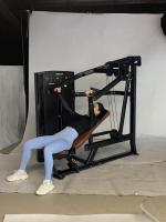 China Commercial 3-Function Press Machine with 80.25kg Weight Stack and 7 Adjustable Positions for Chest, Shoulder & Bodybuilding for sale