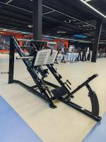 China 45-Degree Plate Loaded Linear Leg Press with 3 Back Pad Adjustments and Easy Carriage Release for Commercial Gyms for sale