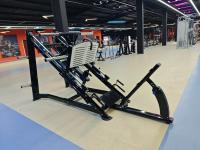 China 45-Degree Plate Loaded Linear Leg Press with 3 Back Pad Adjustments and Easy Carriage Release for Commercial Gyms for sale