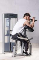 China Professional Pin Loaded Biceps Curl Machine - 200 lb Capacity, 48