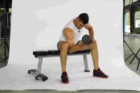 China Flat Bench Steel Weight Training Equipment with Foldable Barbell Storage - 300+ lbs Capacity for Home Gym Use for sale
