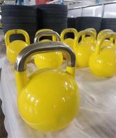 China Professional Cast Iron Gym Kettlebell - 5-50 lb Weight Range with 1.4 Inch Handle for Strength Training for sale