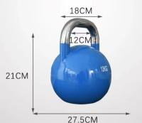 China Professional Cast Iron Gym Kettlebell - 5-50 lb Weight Range with 1.4 Inch Handle for Strength Training for sale