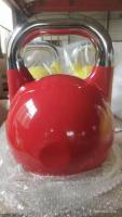China Professional Cast Iron Gym Kettlebell - 5-50 lb Weight Range with 1.4 Inch Handle for Strength Training for sale