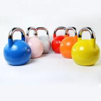 China Professional Cast Iron Gym Kettlebell - 5-50 lb Weight Range with 1.4 Inch Handle for Strength Training for sale