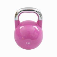 China Professional Cast Iron Gym Kettlebell - 5-50 lb Weight Range with 1.4 Inch Handle for Strength Training for sale