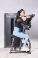 China AX05 Commercial Biceps Triceps Machine 80.25kg Weight Stack 1240x1090x1350mm Dual Function Fitness Equipment for sale
