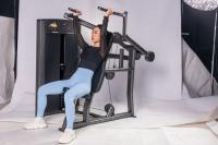 China AX Series Commercial Shoulder Press Machine with 80.25kg Weight Stack and 1530×1400×1360mm Dimensions for Gyms for sale