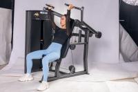 China AX Series Commercial Shoulder Press Machine with 80.25kg Weight Stack and 1530×1400×1360mm Dimensions for Gyms for sale