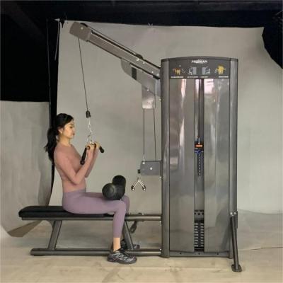 China Commercial Lat Pulldown Low Row Machine Pin Loaded 80kg Weight Stack Gym Equipment for sale