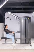 China Commercial Lat Pulldown Low Row Machine Pin Loaded 80kg Weight Stack Gym Equipment for sale