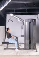 China Commercial Lat Pulldown Low Row Machine Pin Loaded 80kg Weight Stack Gym Equipment for sale