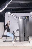 China Commercial Lat Pulldown Low Row Machine Pin Loaded 80kg Weight Stack Gym Equipment for sale