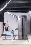China Commercial Lat Pulldown Low Row Machine Pin Loaded 80kg Weight Stack Gym Equipment for sale