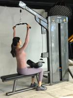 China Commercial Lat Pulldown Low Row Machine Pin Loaded 80kg Weight Stack Gym Equipment for sale