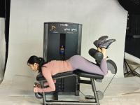China Freeman Commercial Pin Loaded Prone Leg Curl Machine AX06 80.25kg Weight Stack for sale