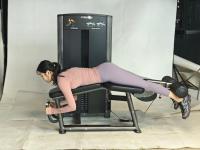 China Freeman Commercial Pin Loaded Prone Leg Curl Machine AX06 80.25kg Weight Stack for sale
