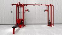 China FR-63 Commercial 5 Station Multi Gym Strength Training Machine 6000×4000×2400mm 900kg for sale