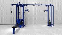 China FR-63 Commercial 5 Station Multi Gym Strength Training Machine 6000×4000×2400mm 900kg for sale
