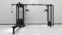 China FR-63 Commercial 5 Station Multi Gym Strength Training Machine 6000×4000×2400mm 900kg for sale