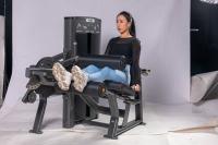 China AX07 Commercial Seated Leg Curl & Extension Machine 1780×1170×1350mm with 80.25kg Weight Stack for sale