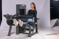 China AX07 Commercial Seated Leg Curl & Extension Machine 1780×1170×1350mm with 80.25kg Weight Stack for sale