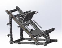 China FRM101 Commercial Leg Press Hack Squat Machine 2370×1520×1660mm 265kg Plate Loaded Strength Equipment for sale