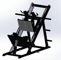 China FRM101 Commercial Leg Press Hack Squat Machine 2370×1520×1660mm 265kg Plate Loaded Strength Equipment for sale