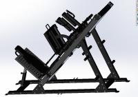 China FRM101 Commercial Leg Press Hack Squat Machine 2370×1520×1660mm 265kg Plate Loaded Strength Equipment for sale