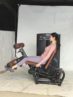 China Commercial Leg Extension Leg Curl Gym Equipment AX09 with 80.25kg Weight Stack and 1520x1115x1360mm Dimensions for sale