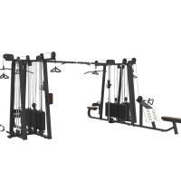 China FR-45 Commercial 8-Station Multi Gym with Cable Crossover - 7500×5000×2400mm, 900kg Weight Capacity for sale