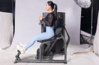 China Commercial Pin Loaded Ab Back Extension Leg Press Machine 80kg Weight Stack Dual Function Strength Equipment for sale