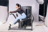China Commercial Pin Loaded Ab Back Extension Leg Press Machine 80kg Weight Stack Dual Function Strength Equipment for sale