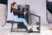 China Commercial Seated Row Machine with Self Adjusting Handles 80.25kg Weight Stack for sale
