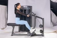 China Commercial Seated Row Machine with Self Adjusting Handles 80.25kg Weight Stack for sale