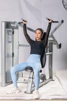China AX02 Steel Shoulder Press Machine 80.25kg Weight Stack for Commercial Gyms 1530x1400x1360mm for sale