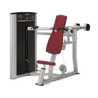 China Pin Loaded Shoulder Press Machine AX02 80kg Weight Stack Commercial Gym Strength Training for sale
