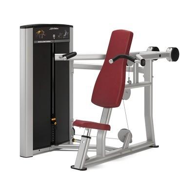 China Pin Loaded Shoulder Press Machine AX02 80kg Weight Stack Commercial Gym Strength Training for sale