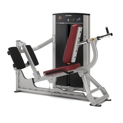 China Commercial Pin Loaded Leg Press Machine AX14 270kg 80kg Weight Stack Custom Color for sale