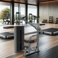China Pin Load Seated Lat Pulldown Machine 1500x1385x1855mm 80kg Weight Stack for Gym for sale
