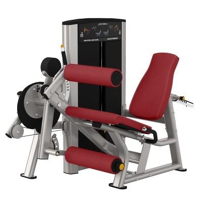 China AX07 Commercial Leg Extension & Curl Machine 1780×1170×1350mm with 80kg Weight Stack for sale
