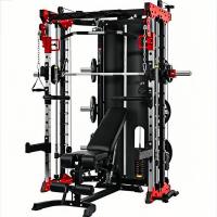 China Selectorized Cable Crossover Smith Machine with 200lb Weight Stack for Home Gym Strength Training for sale